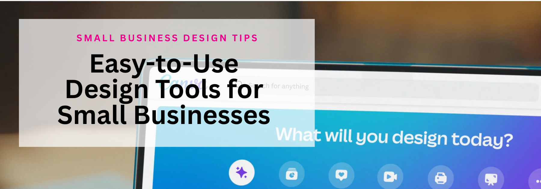 Easy-to-Use Design Tools for Small Businesses | Sevans Designs